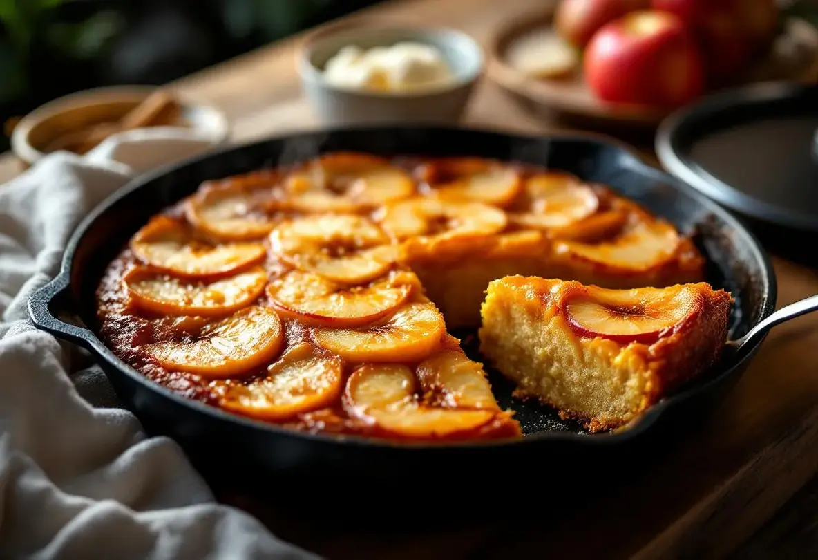 Ce gâteau aux pommes à la poêle va vite devenir votre dessert fétiche ...