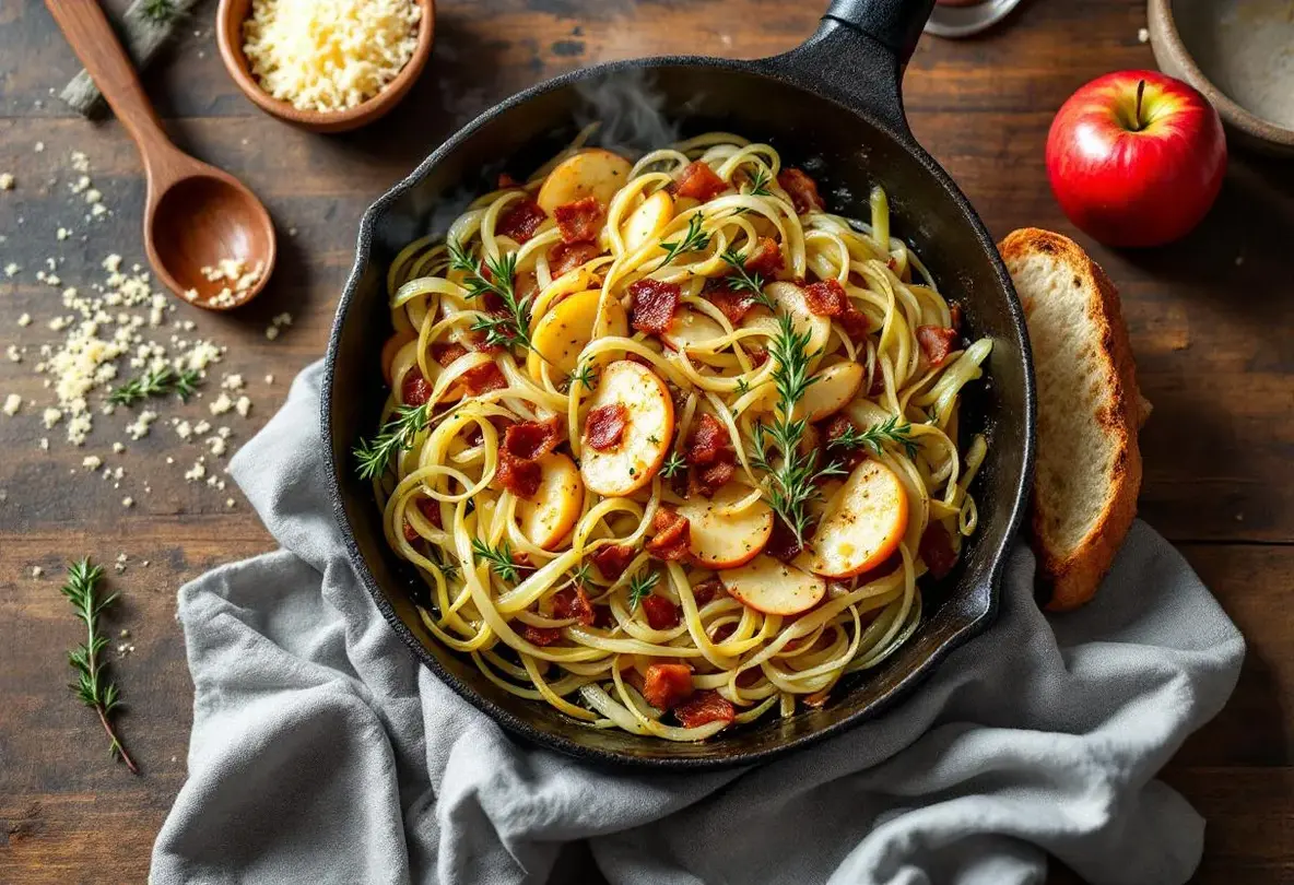 Poêlée poireaux-pommes-lardons : un régal express en 10 minutes pour ...